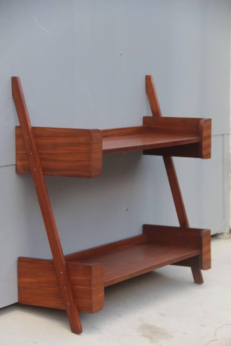 Diagonal Shelves Midcentury Italian Design For Sale at 1stDibs