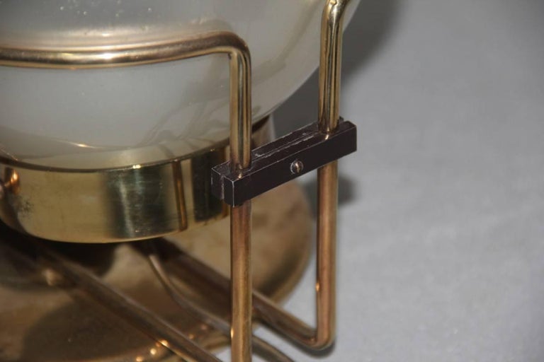 Italian Table Lamp Brass and Glass Valenti Design 1970 For Sale at 1stDibs
