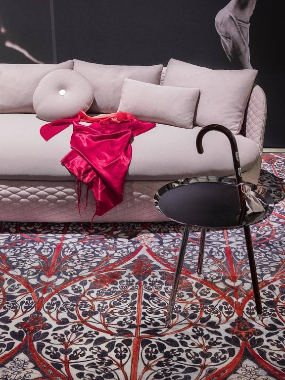 Moooi Urbanhike Side Table in Chrome and Walnut For Sale at 1stDibs