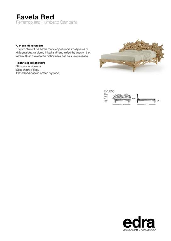 Edra Favela Bed by Fernando and Humberto Campana For Sale at 1stDibs