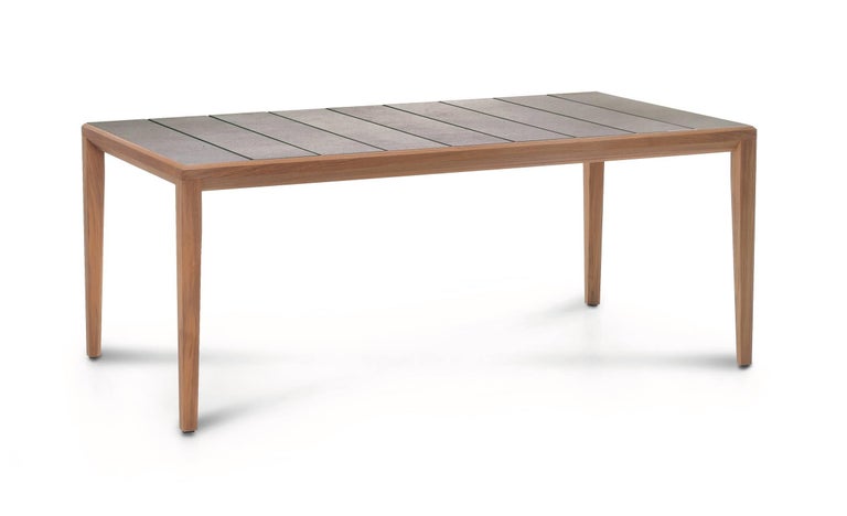 Roda Teka Dining Table for Outdoor/Indoor Use in Teak and Glazed or ...