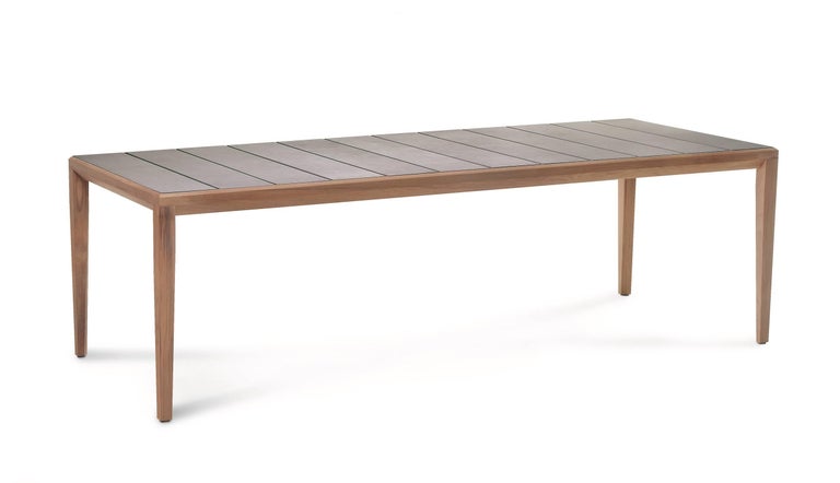Roda Teka Dining Table for Outdoor/Indoor Use in Teak and Glazed or ...