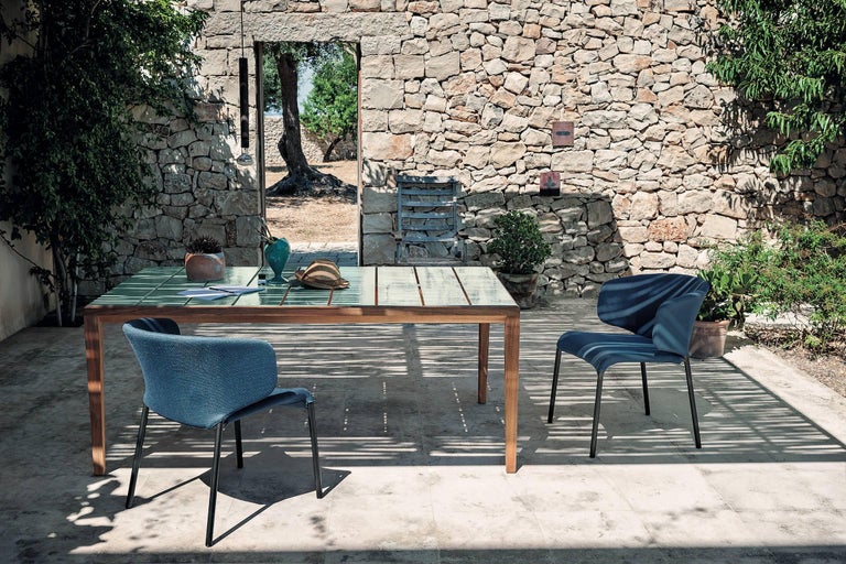 Roda Teka Dining Table for Outdoor/Indoor Use in Teak and Glazed or ...