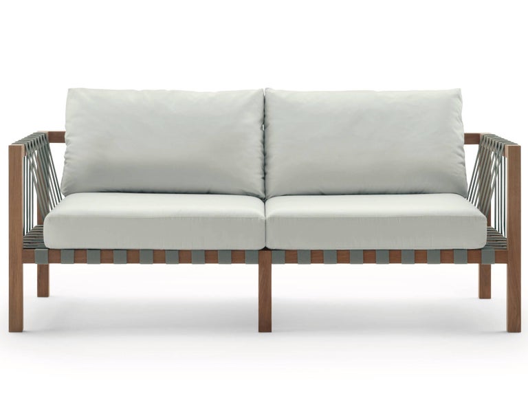 Roda Mistral 102 Two-Seat Sofa in Teak for Outdoor/Indoor Use For Sale at 1stDibs