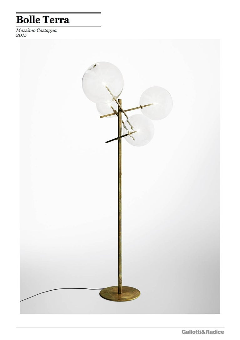 Gallotti and Radie Bolle Terra Floor Lamp in Burnished Brass For Sale ...