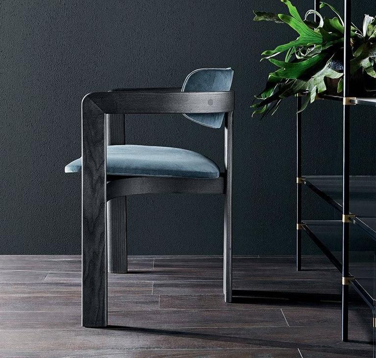 0414 Dining Chair in Wood and Upholstery by Gallotti and Radice For ...