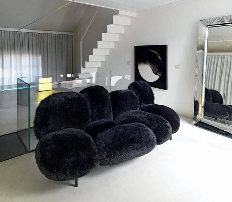 Edra Cipria Sofa in Eco-Fur For Sale at 1stDibs | edra sofa, edra ...