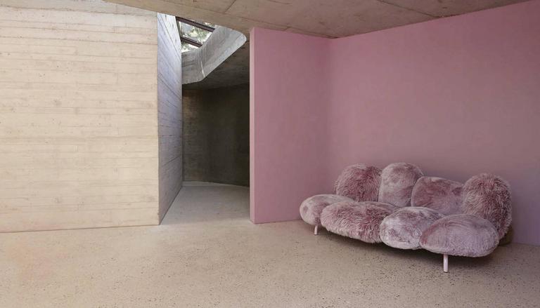 Edra Cipria Sofa in Eco-Fur For Sale at 1stDibs | edra sofa, edra ...