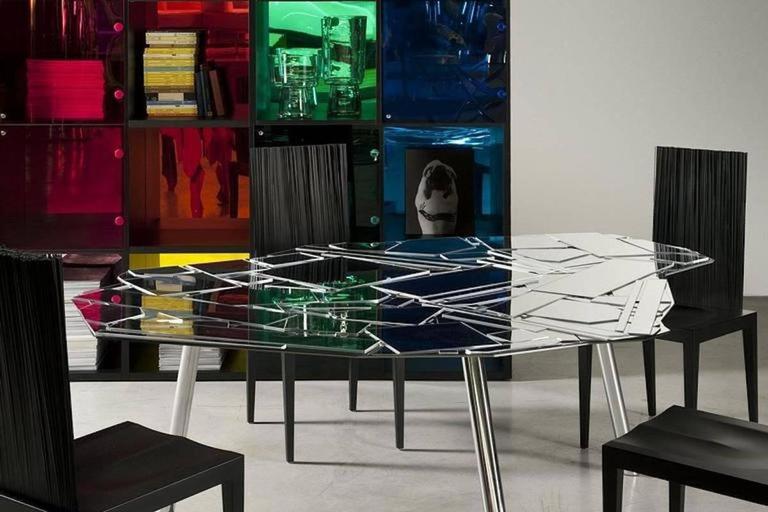 Edra Brasilia Coffee or Side Table in Colored Methacrylatea For Sale at ...