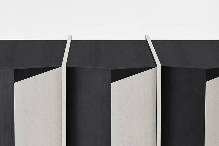 Diedro XL Sideboard / Credenza in Wood with Metal Details by Gallotti ...