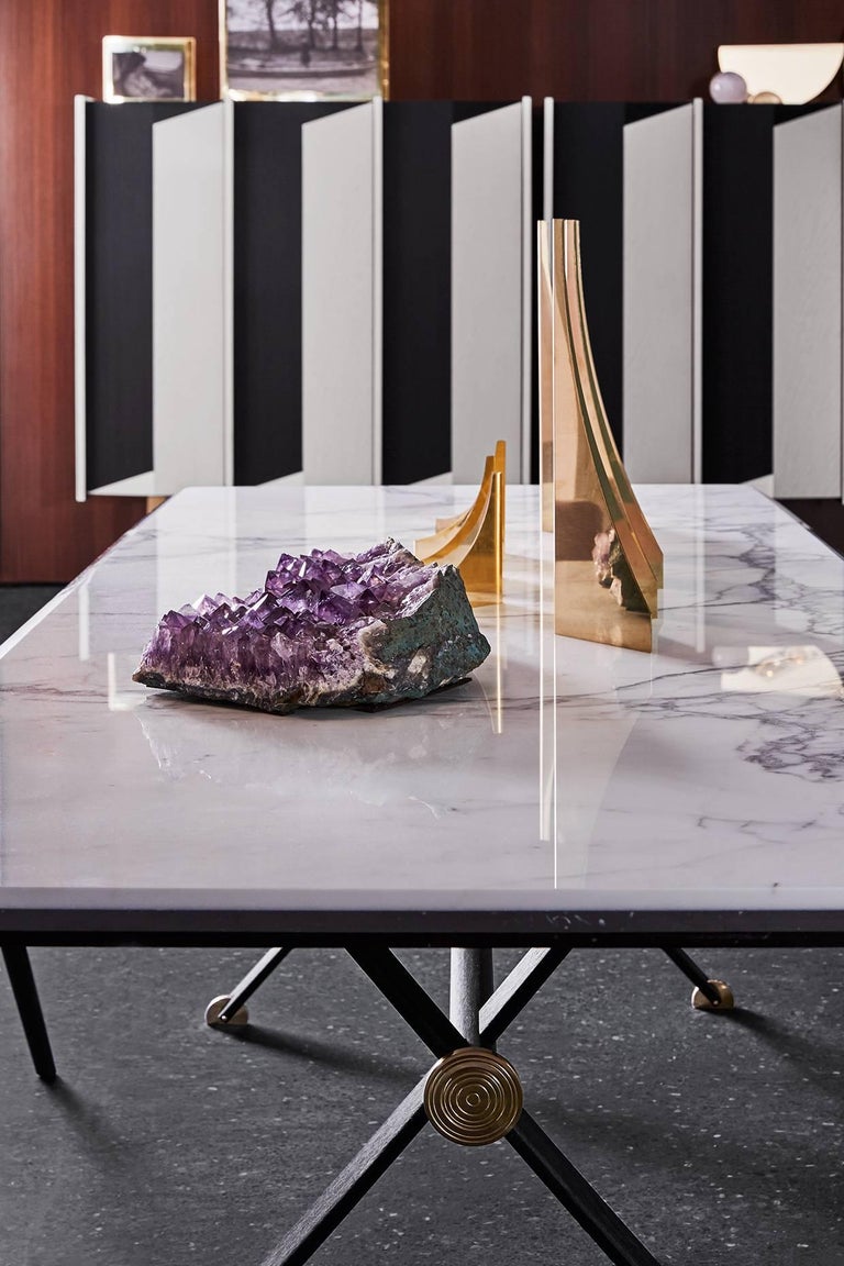 Diedro XL Sideboard / Credenza in Wood with Metal Details by Gallotti ...