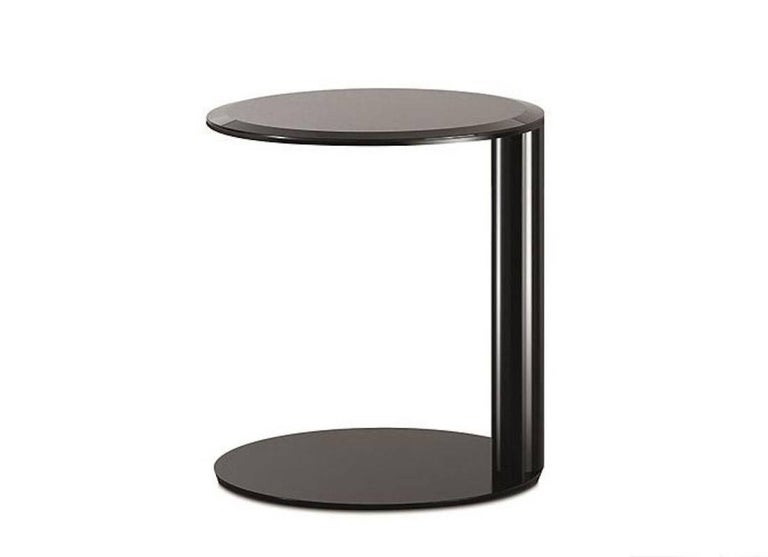 Oto Mini Coffee and Side Tables in Back-Painted Glass by Gallotti and ...