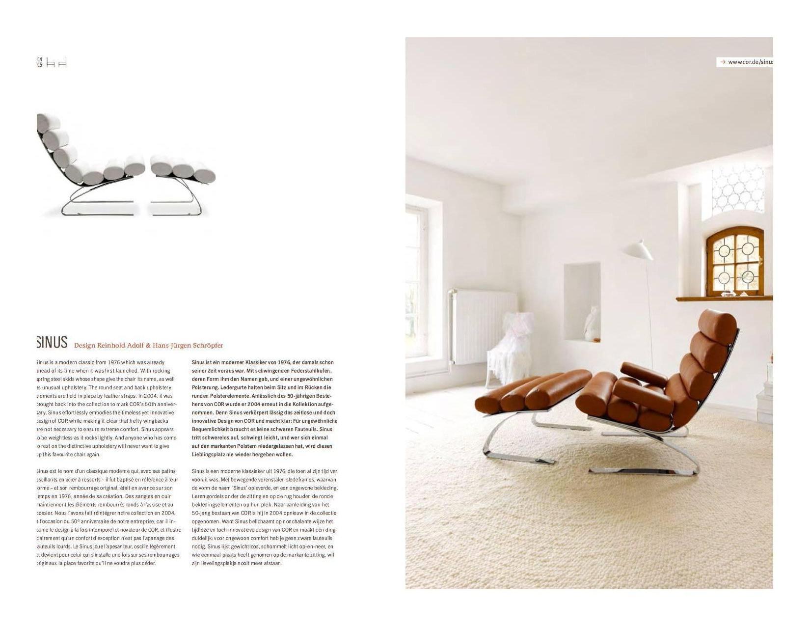 Sinus Lounge Chair with Ottoman by COR For Sale at 1stDibs | sinus ...