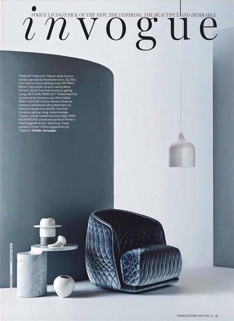 Moroso Redondo Small Armchair in Tufted Upholstery by Patricia Urquiola ...