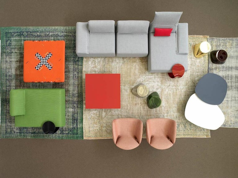 Moroso Phoenix Coffee Table with Wood Base and Various Color Top ...