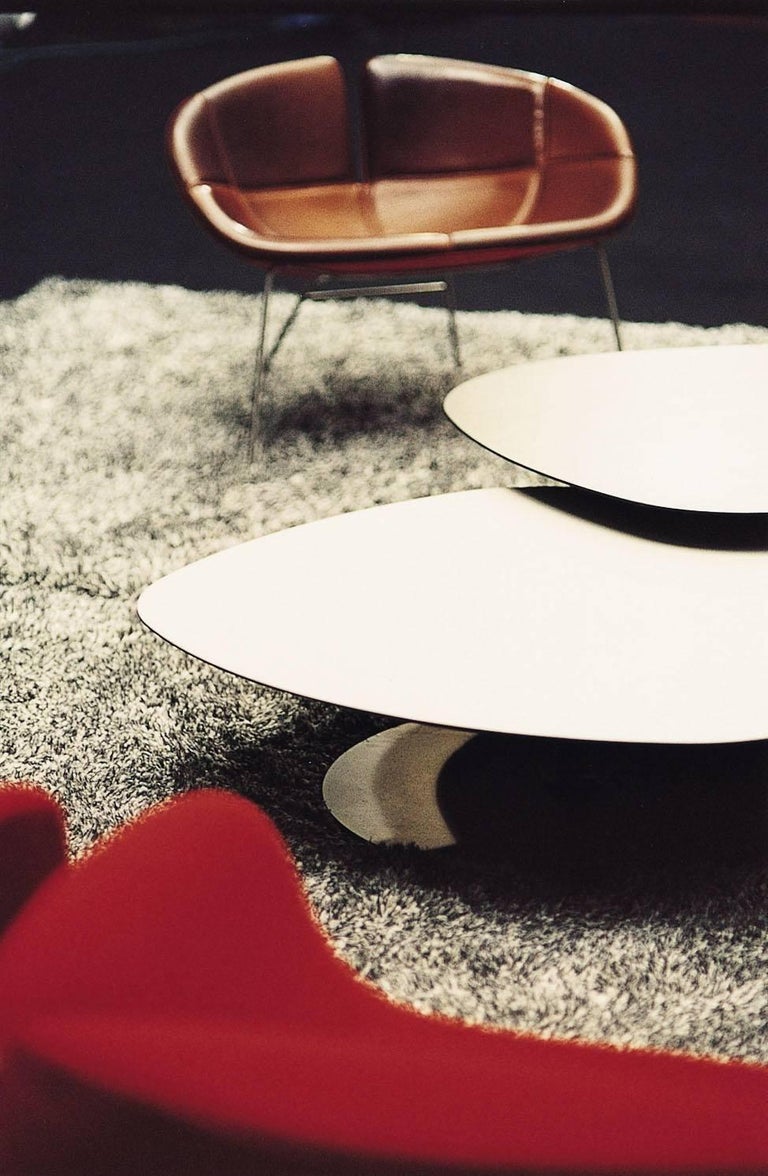 Moroso Phoenix Coffee Table with Wood Base and Various Color Top ...