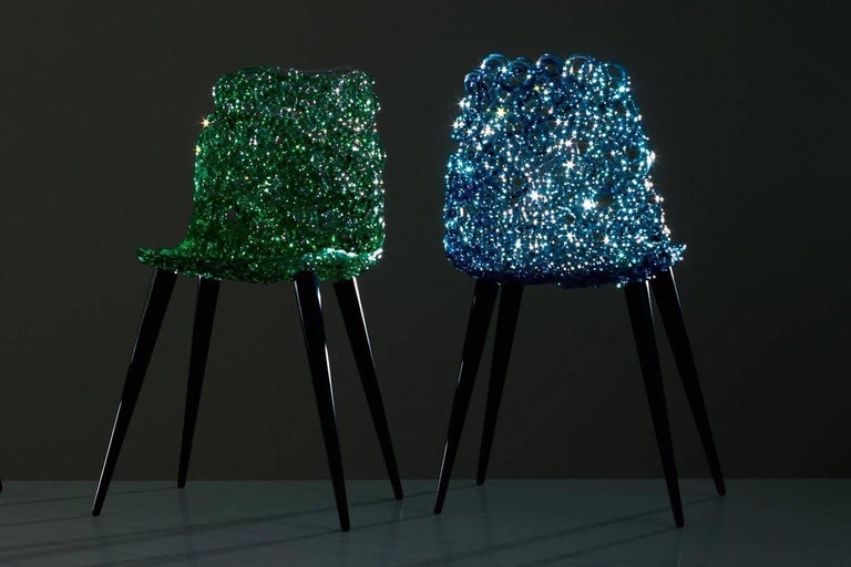 Gina Dining Chair by Jacopo Foggini for Edra in Handmade Polycarbonate ...