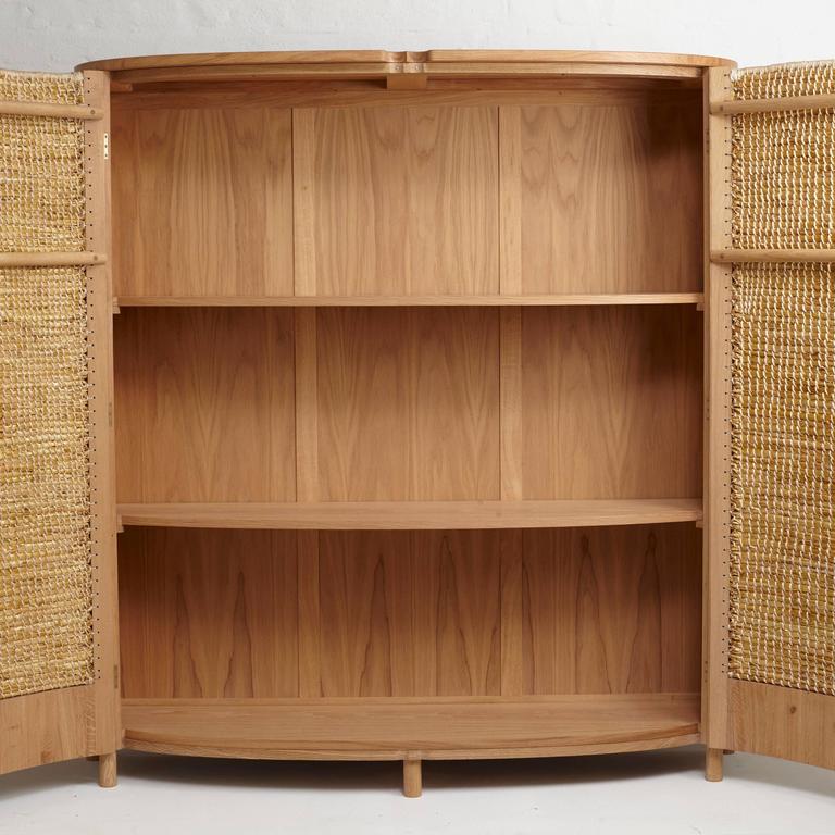 Handwoven Straw Oak Warming Cabinet by Gareth Neal and Kevin Gauld at ...