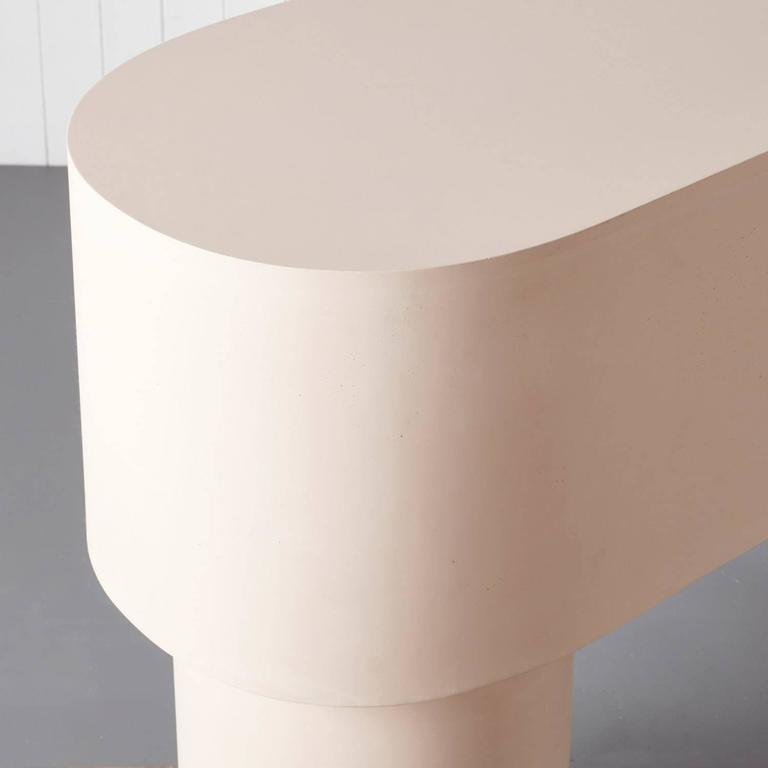 Handcast Jesmonite Decorative Pink Pilotis Console Table by Malgorzata ...