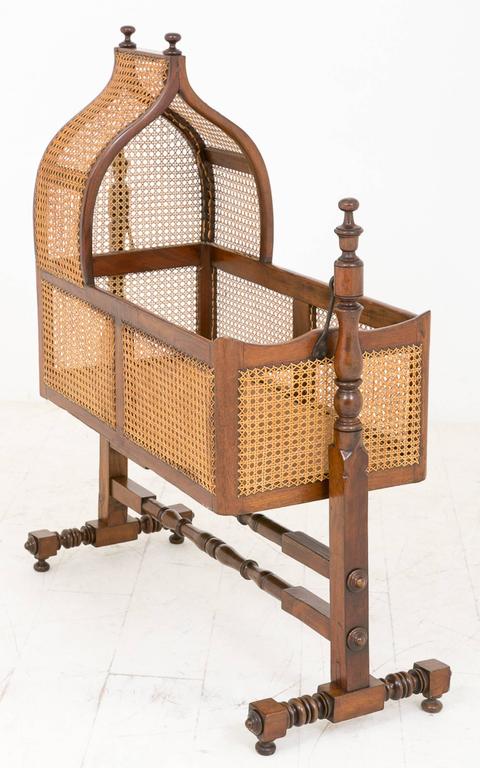 William IV Mahogany Cane Crib For Sale at 1stDibs