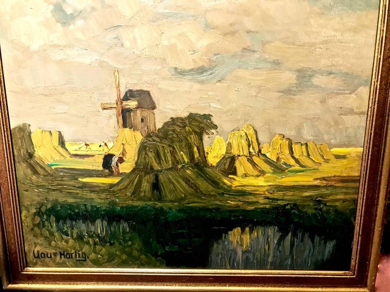 Hans Hartig Post Impressionist Landscape at 1stDibs