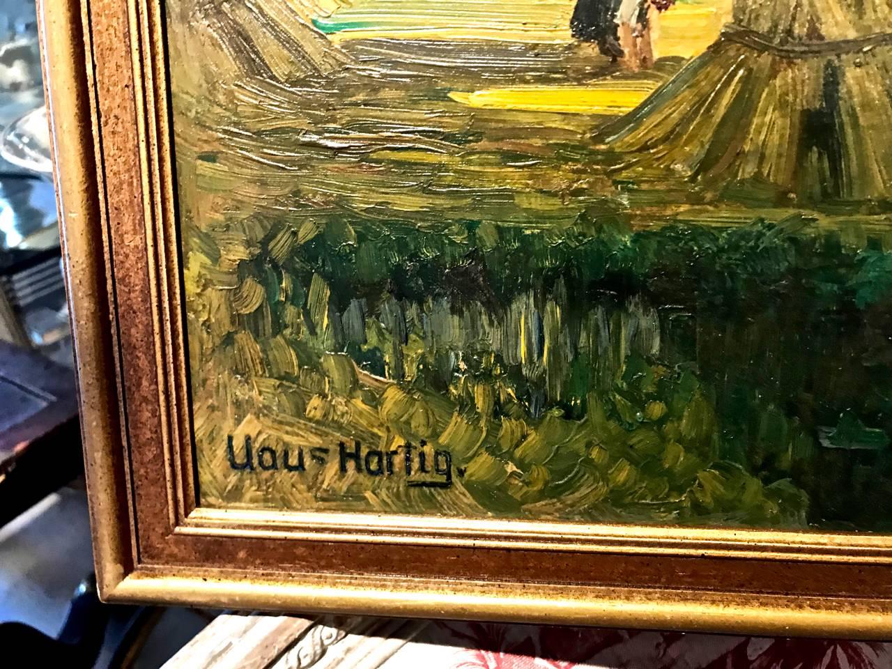 Hans Hartig Post Impressionist Landscape at 1stDibs
