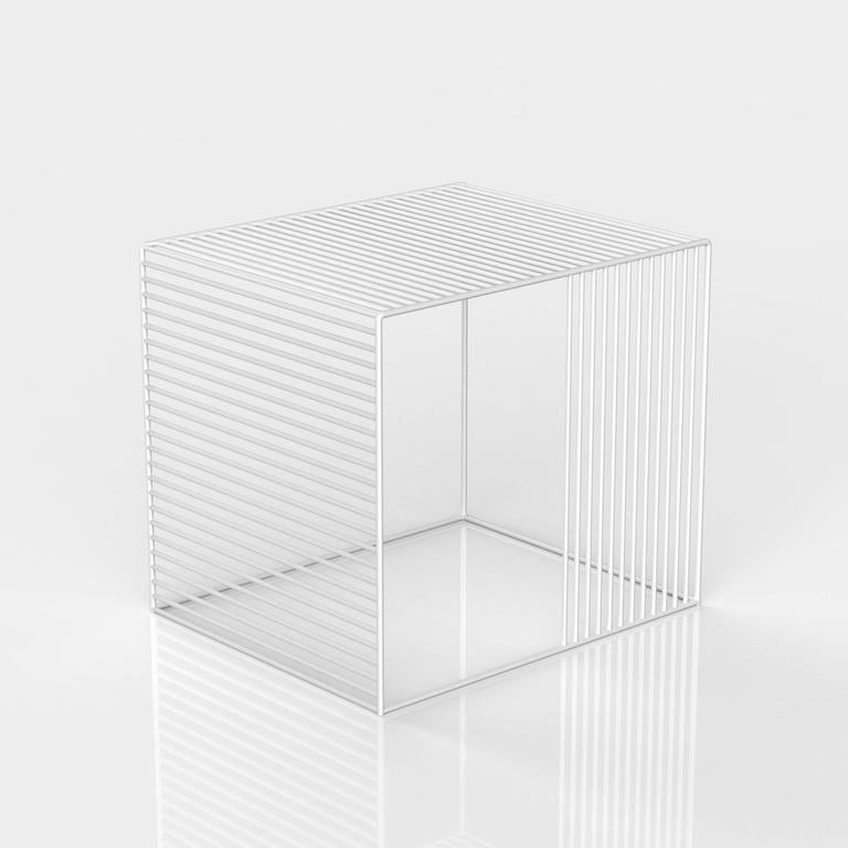 Wire Side Table, Powder Coated For Sale at 1stDibs