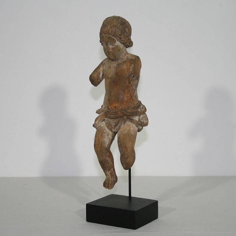 18th Century French Baroque Carved Wooden Baby Jesus at 1stDibs