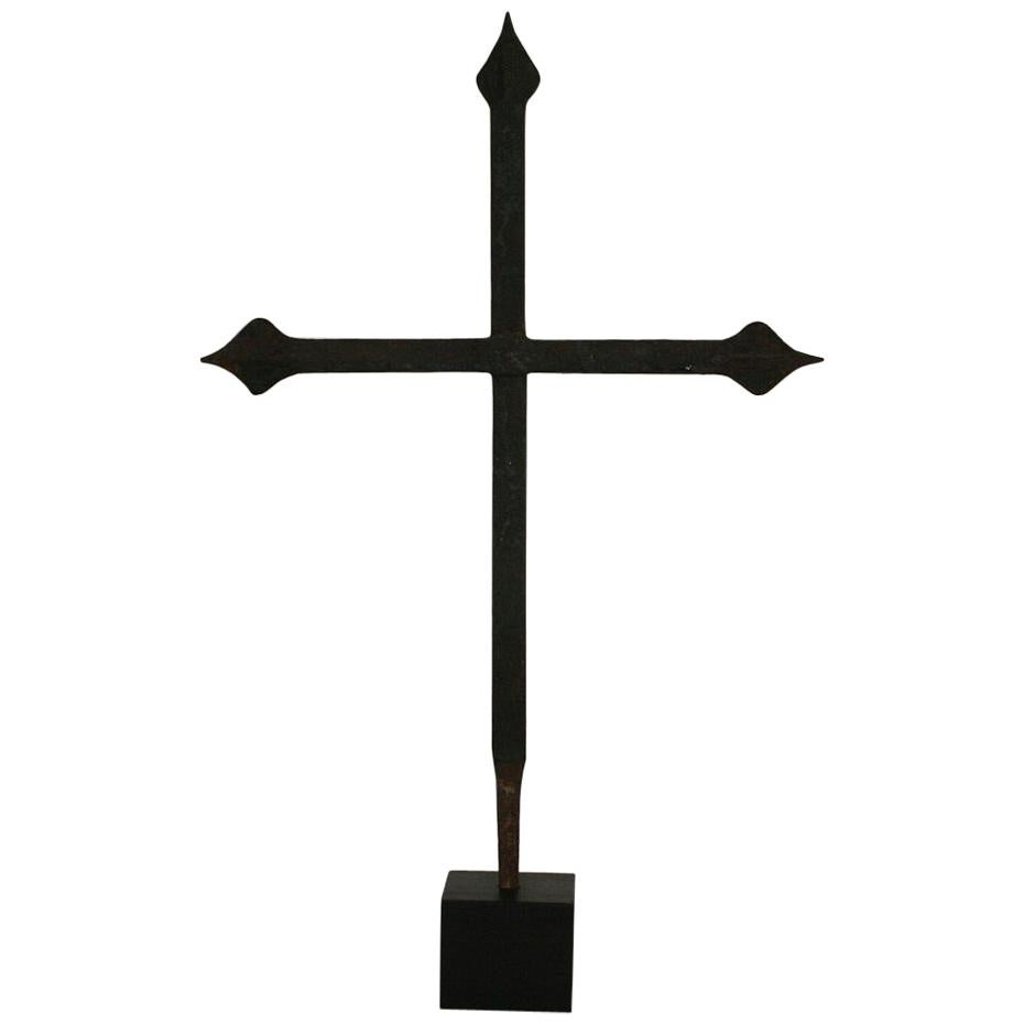 French 18th Century Hand Forged Iron Village Cross at 1stDibs | hand ...