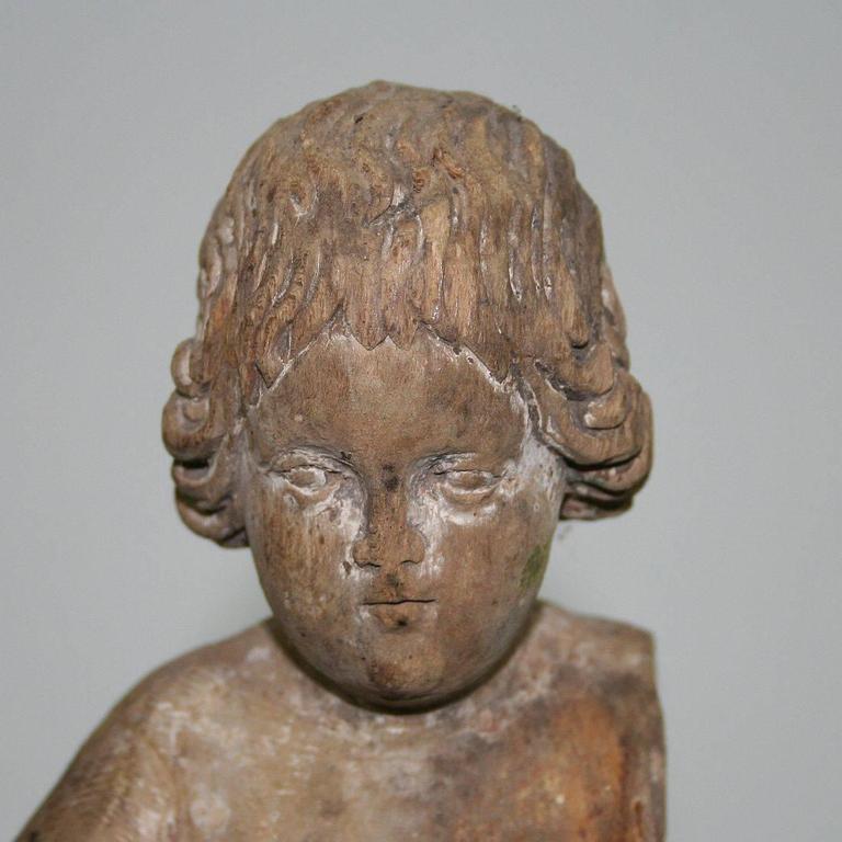 18th Century French Baroque Carved Wooden Baby Jesus at 1stDibs