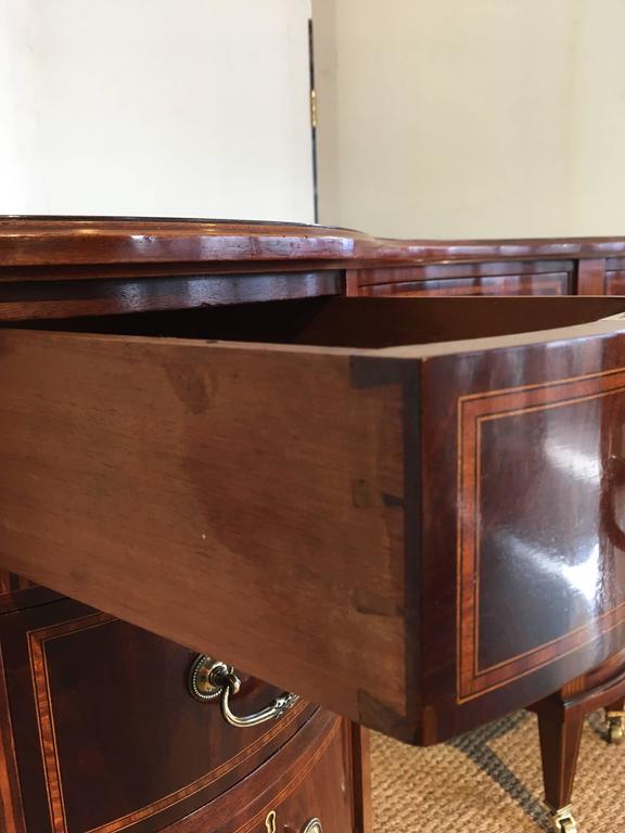Edwardian Mahogany Kidney Shaped Desk at 1stDibs