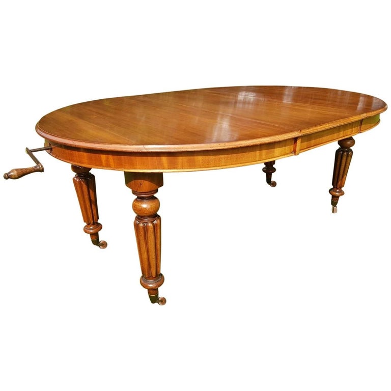 Mahogany Dining Table, English, circa 1850 at 1stDibs