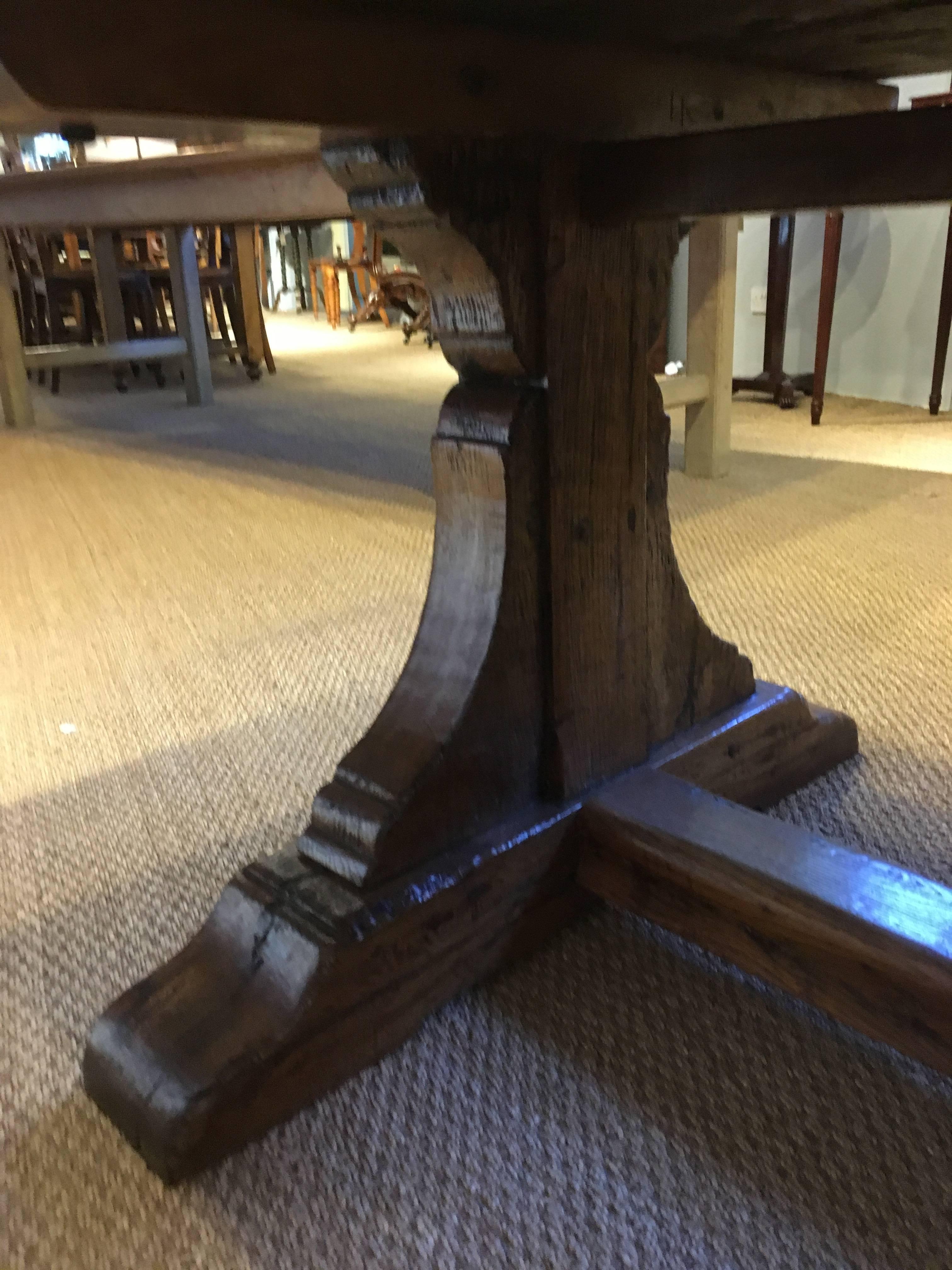 Oak Refectory Table at 1stDibs