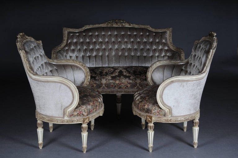 Unique French Seating, Set in Louis XVI For Sale at 1stDibs