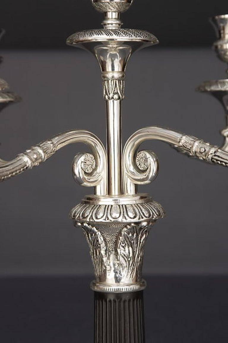 20th Century Empire Style Four Sweeping Arms Candelabra For Sale at 1stDibs