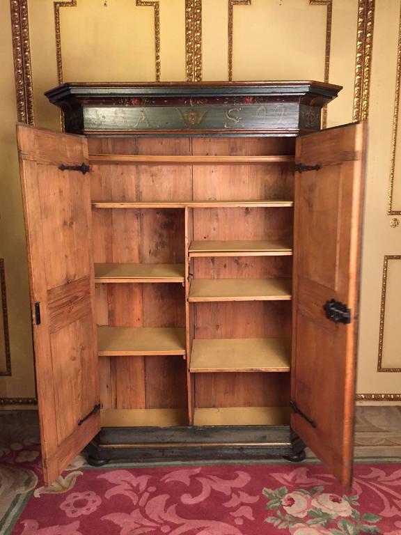 19th Century Country House Wardrobe Germany dated 1822 at 1stDibs