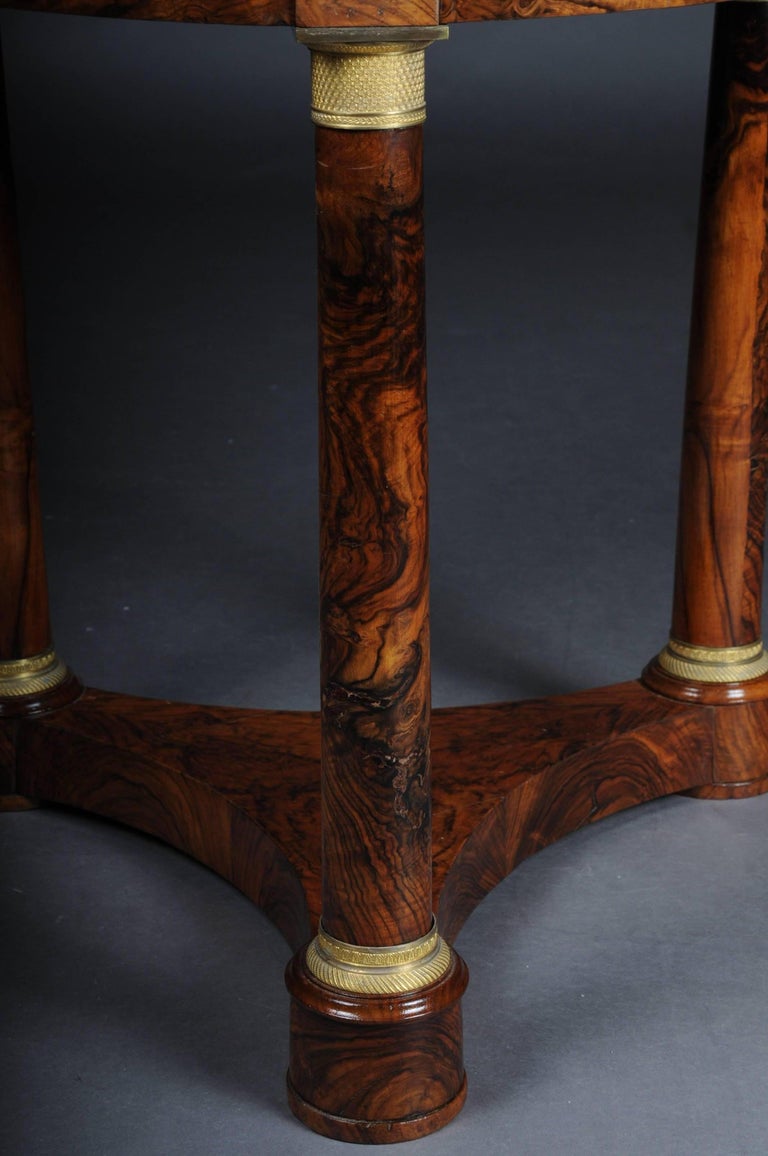 Antique Empire Side Table Walnut Root, circa 1810 at 1stDibs