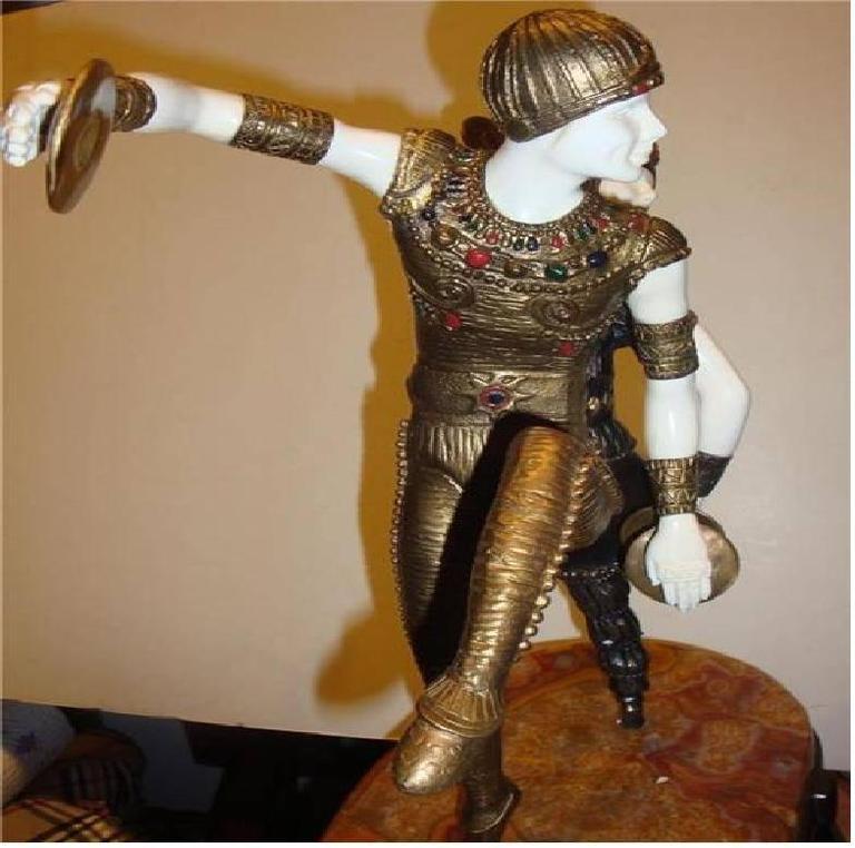 Magnificent Museum Quality Russian Dancers Bronze Inscribed D.H ...