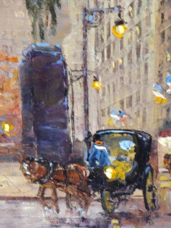 Rare Nyc Central Park Painting Robert Lebron 1928-2013 For Sale at 1stDibs