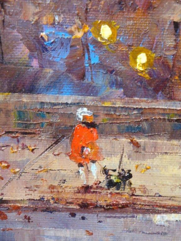 Rare Nyc Central Park Painting Robert Lebron 1928-2013 For Sale at 1stDibs