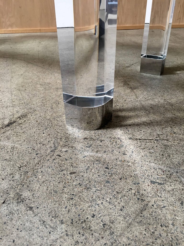 20th Century Lucite Console Table For Sale at 1stdibs