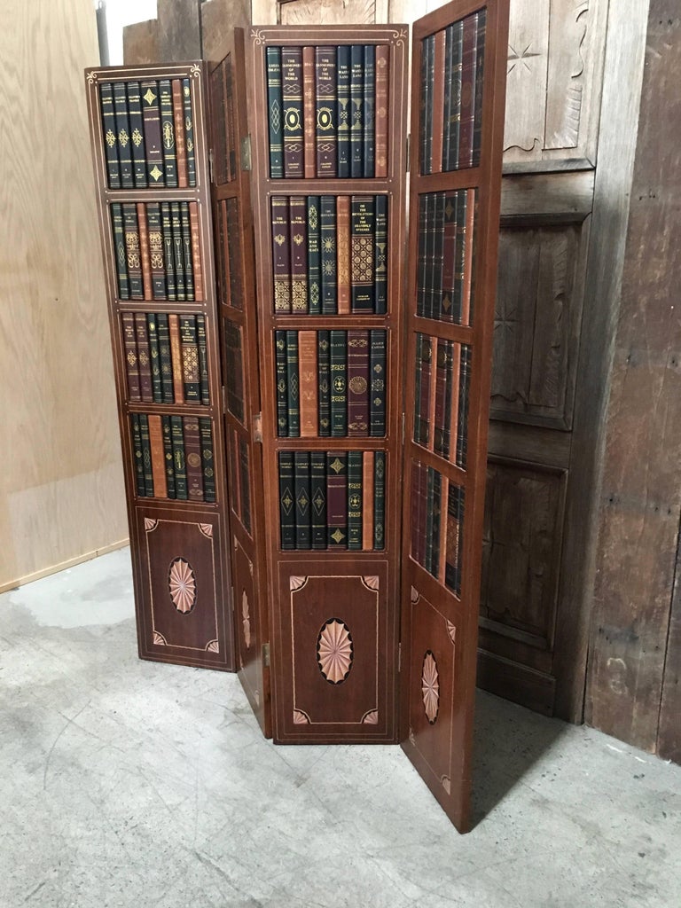 20th Century Leather Book Room Divider For Sale at 1stDibs | book ...