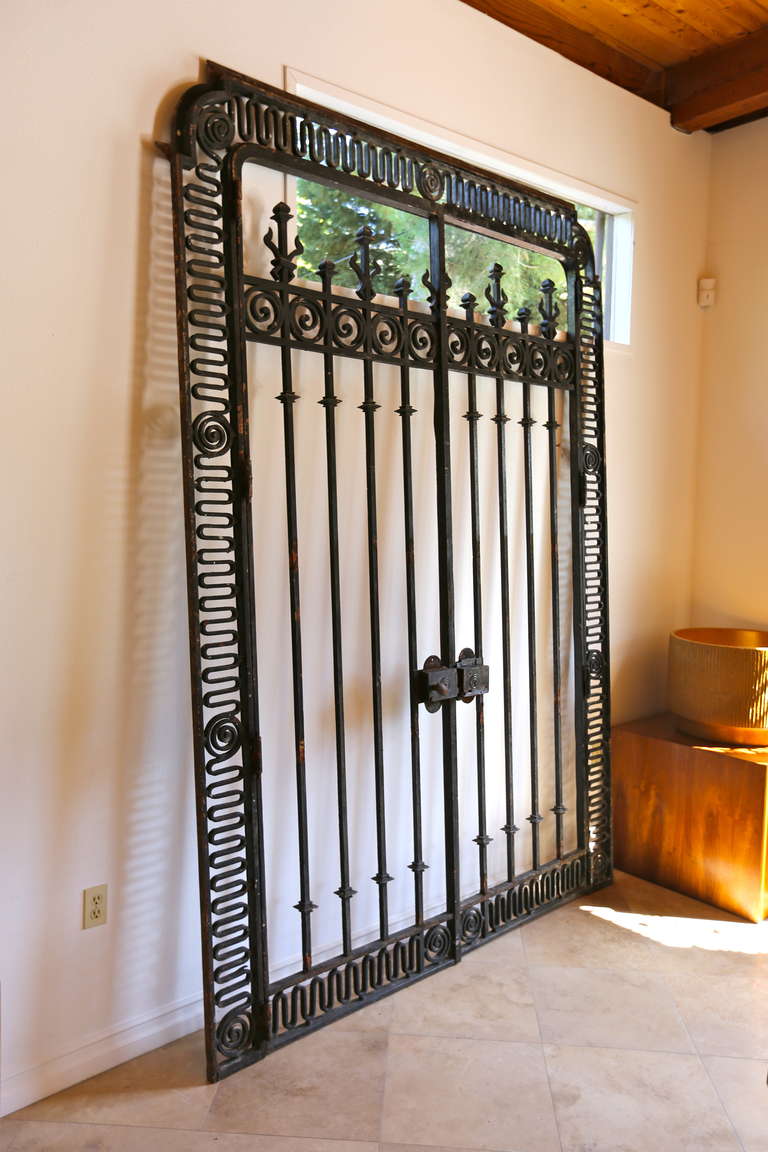 Monumental French Wrought Iron Gates at 1stDibs