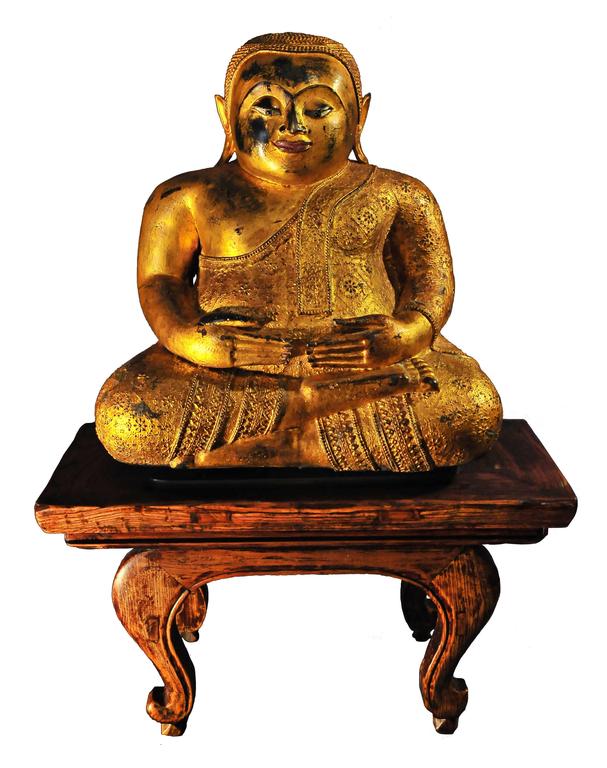 Late 18th Century Gilt Bronze Pu-Tai 'Laughing Buddha', Thailand For ...