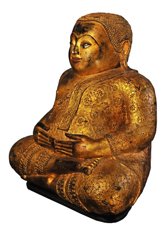 Late 18th Century Gilt Bronze Pu-Tai 'Laughing Buddha', Thailand For ...