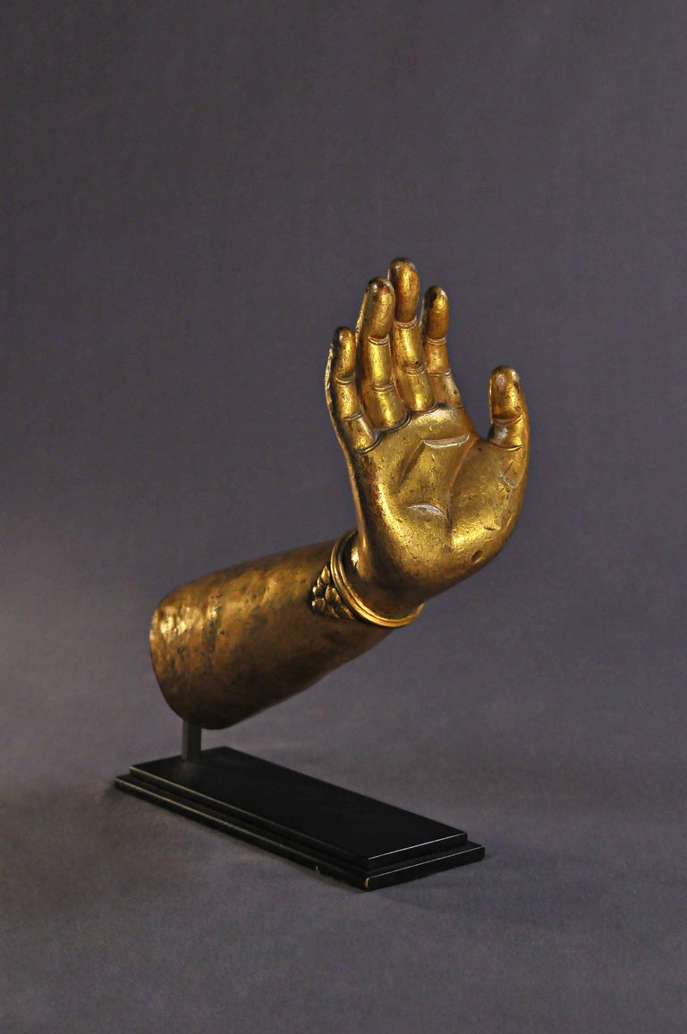 Late 19th Century, Dalai Lama Gilded Hand, Art of Tibet at 1stDibs