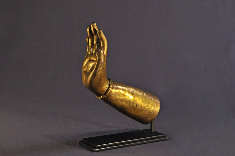 Late 19th Century, Dalai Lama Gilded Hand, Art of Tibet at 1stDibs