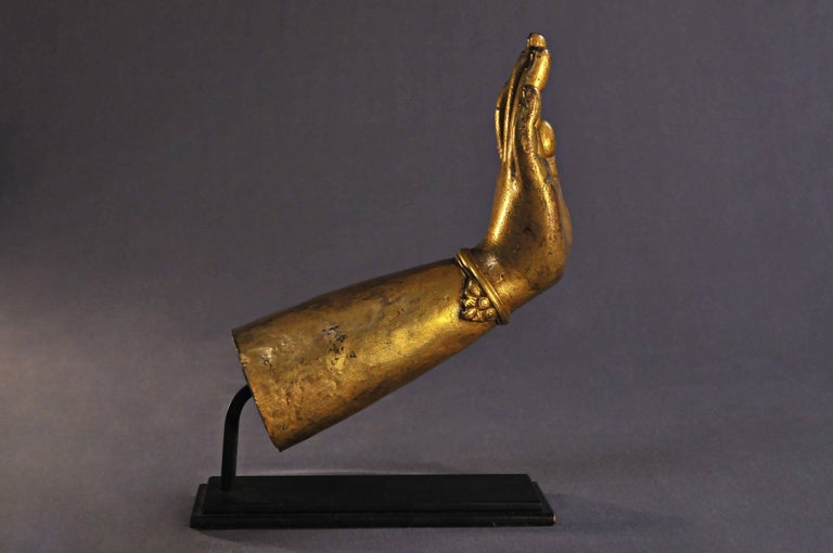 Late 19th Century, Dalai Lama Gilded Hand, Art of Tibet at 1stDibs