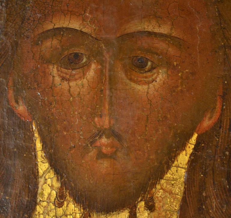 19th Century Antique Russian Orthodox Icon the Holy Face at 1stDibs