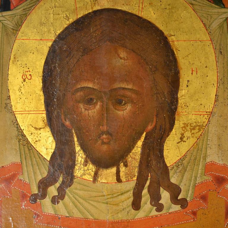 19th Century Antique Russian Orthodox Icon the Holy Face at 1stDibs